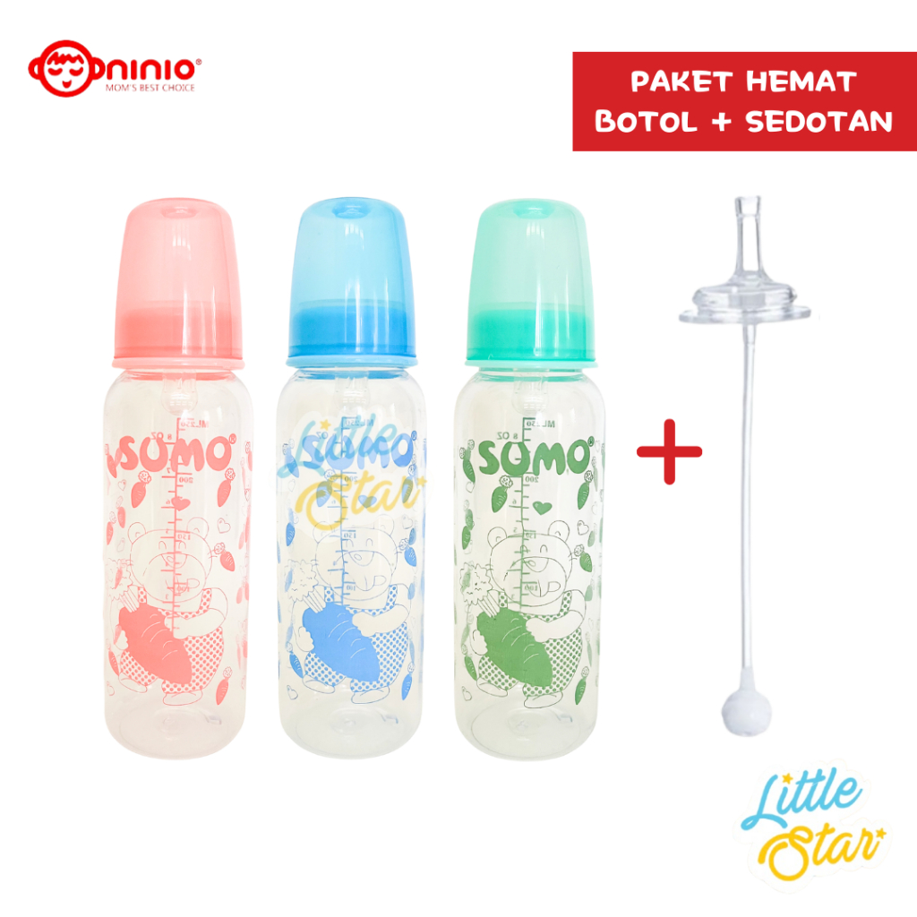 Sumo Ninio Round Baby Bottle Bottle Pacifier Milk Straw Package Regular ...