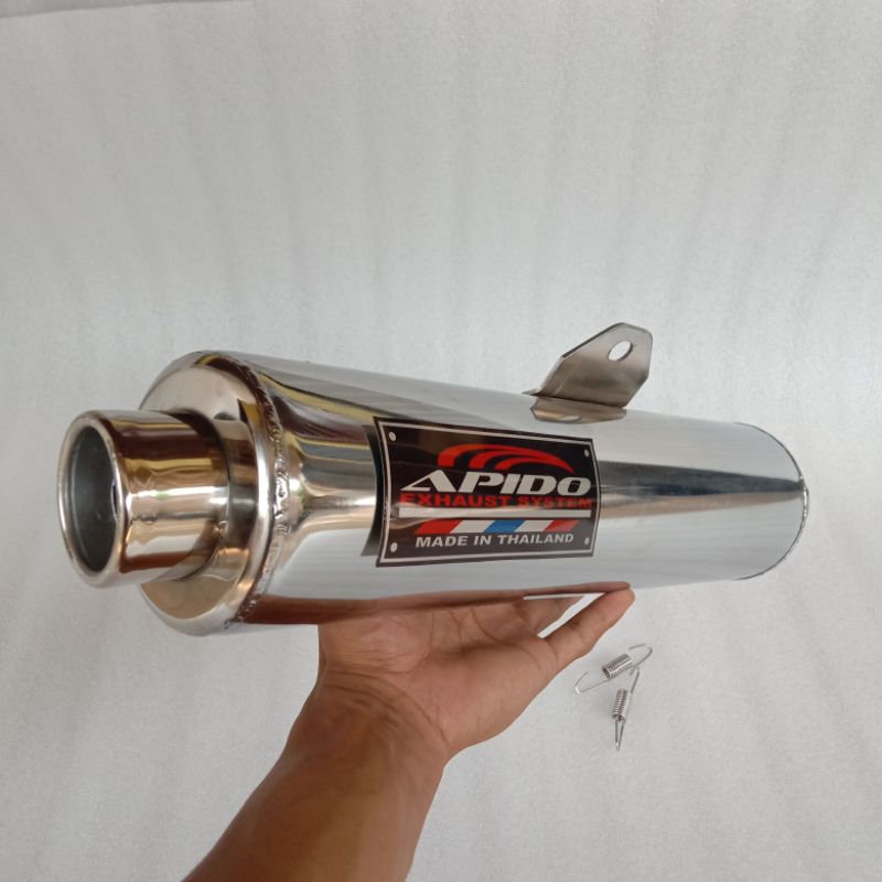 Apido Muffler For Raider 150 Carb Wave 125 Canister + 51mm adapter ...