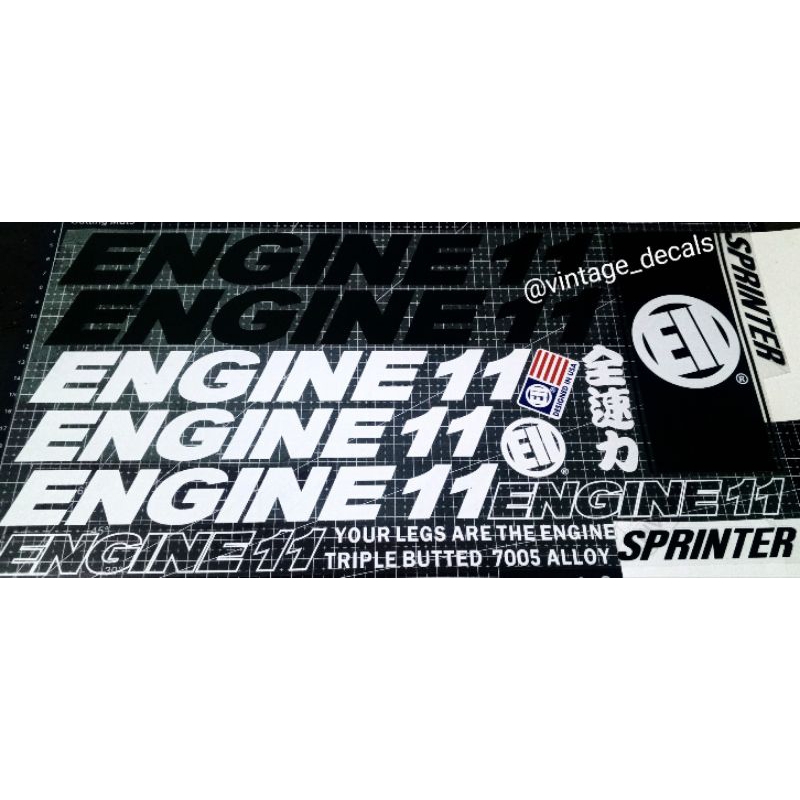 Sticker decals replacement ENGINE12 sprinter | Shopee Philippines