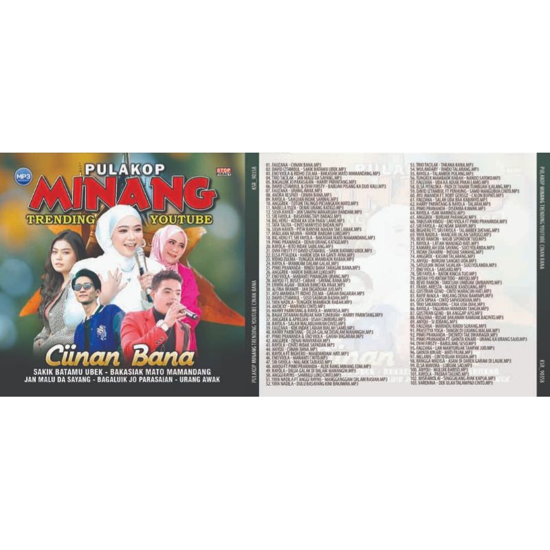 Mp3 Audio Cassette Song Collection Minang Ciinan Bana Album 2024 ...