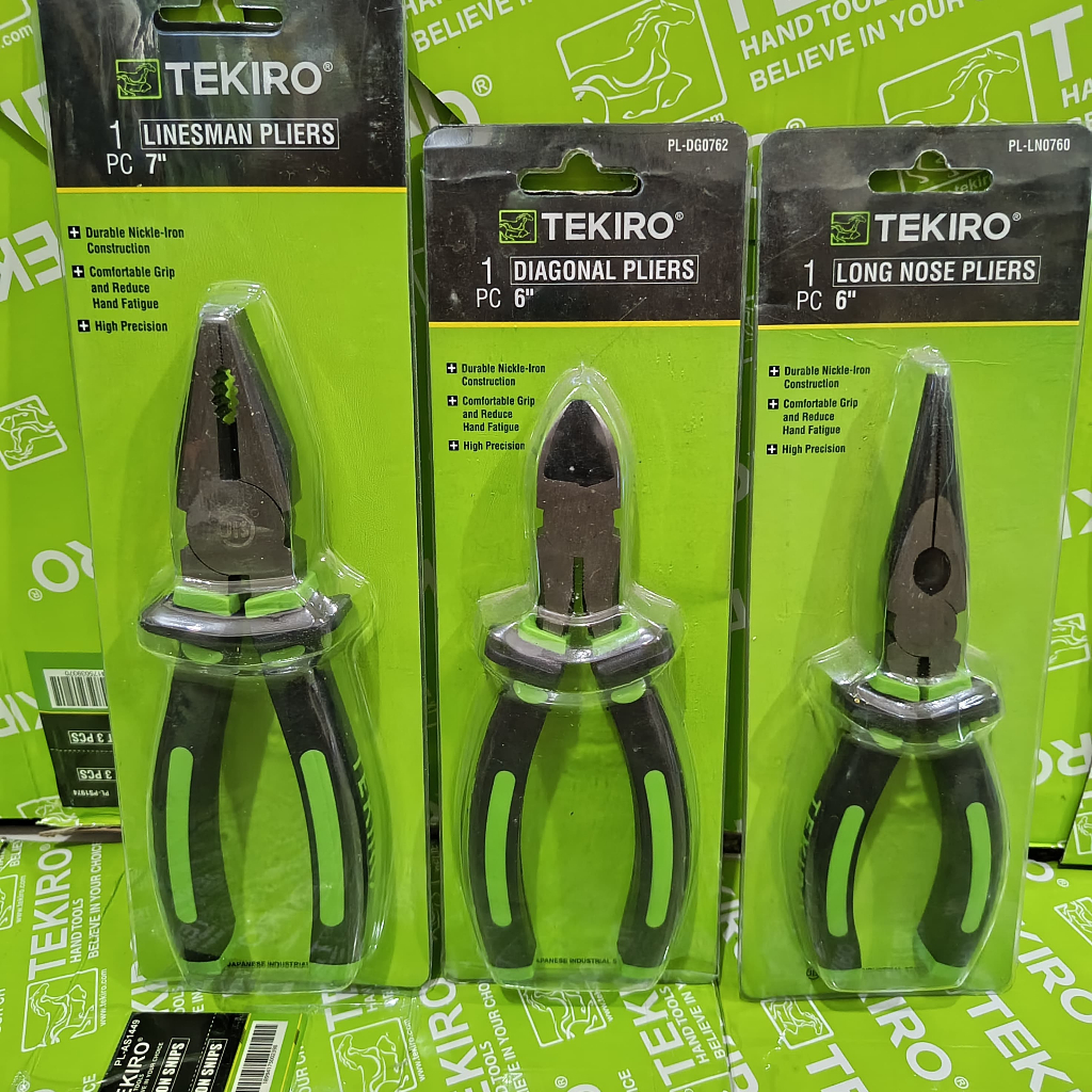 Tekiro Pliers Set Of 3pcs Tekiro Pliers Combination Pliers Tekiro Taper ...