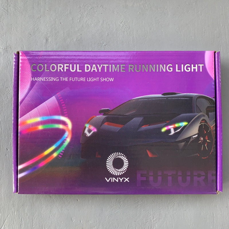 Vinyx Flexible Eyebrow DRL LED Lights WRGB APP 30 60 cm Welcome + RGB ...