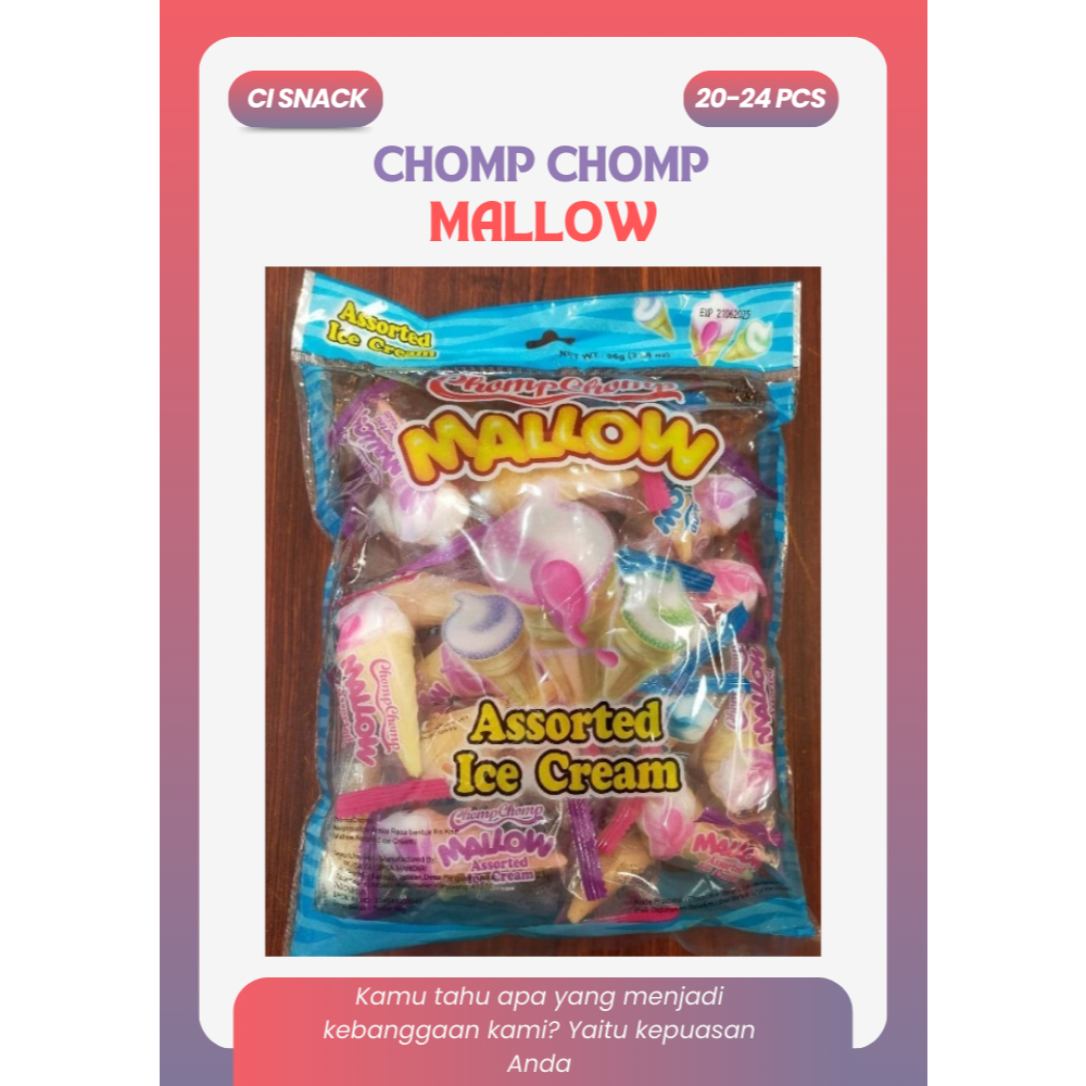 Chompcomp Mallow Assorted 96 Grams - Marshmallows in Various Ice Cream ...