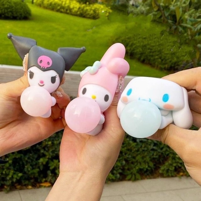 Squishy Bubble Sanrio Squisi Toy Squeeze Pinch Kuromi Cinnamonroll ...