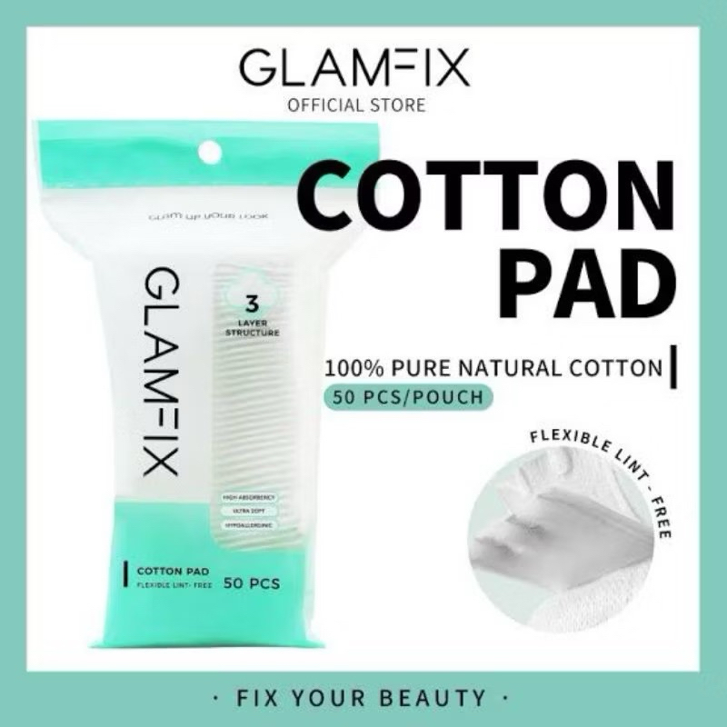 Glamfix LIVE BETTER COTTON PAD (Face COTTON) | Shopee Philippines