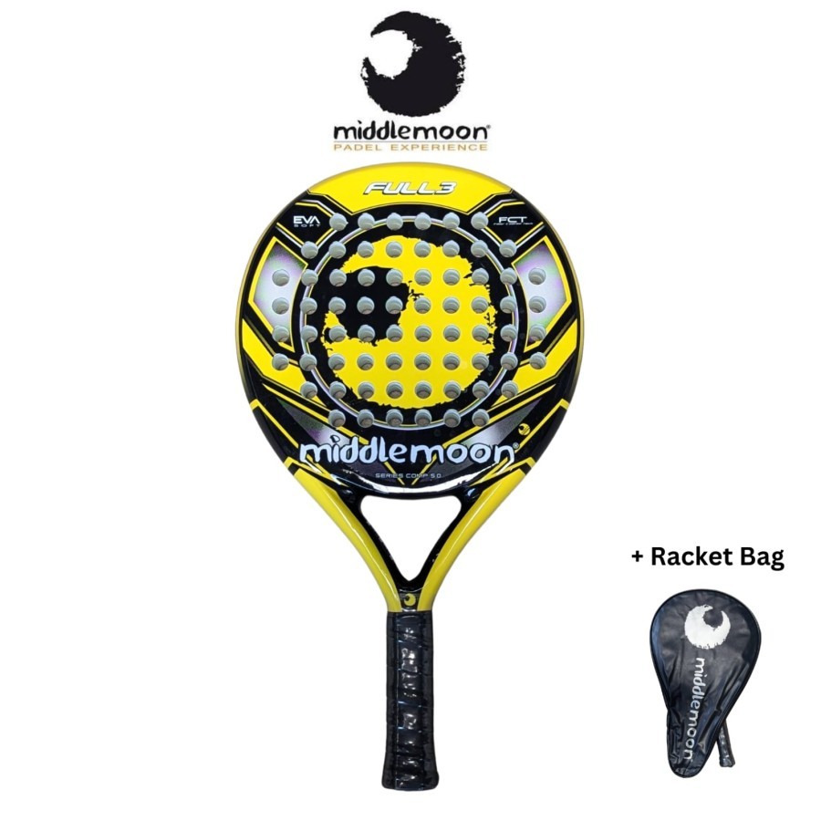 Padelball Carbon Fiberglass Eva Core Racquet Padel Racket Padle MIDDLE ...