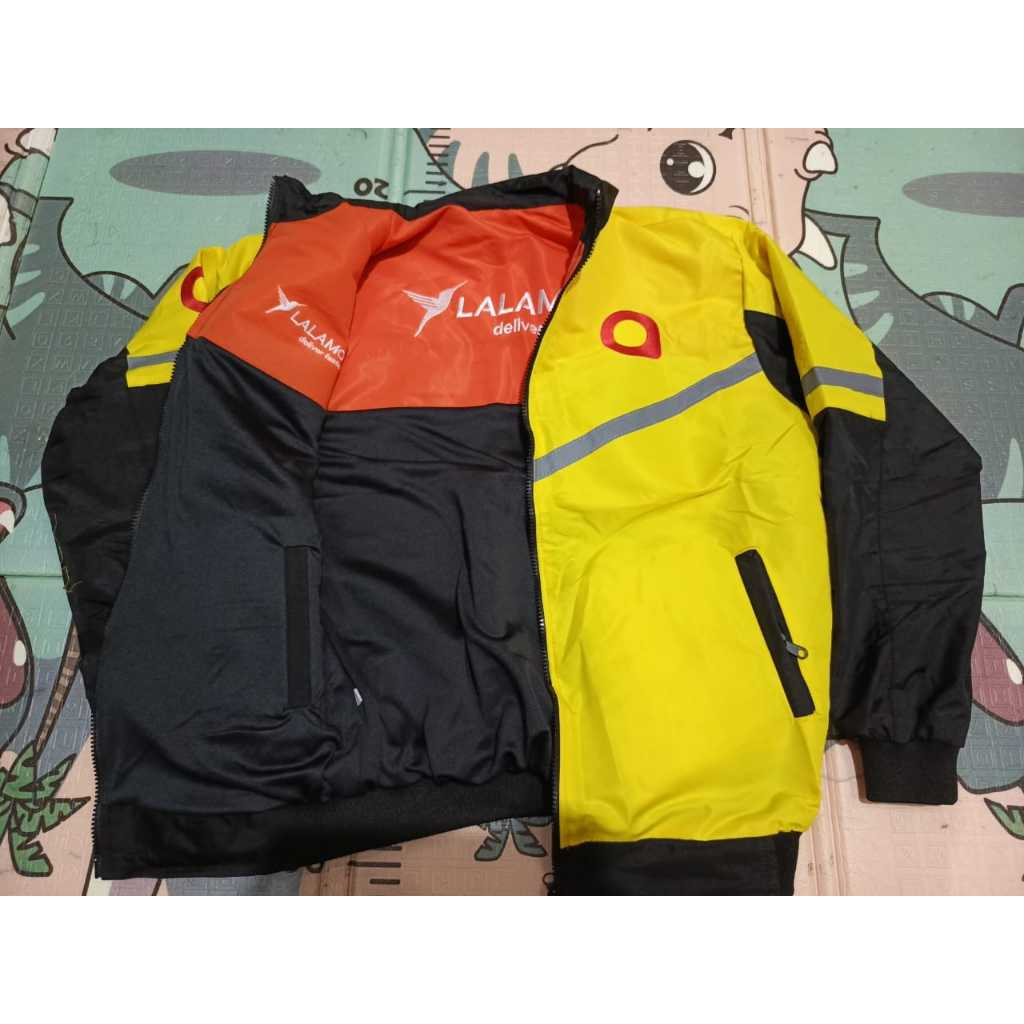HITAM Lalamove Half Black LALAMOVE Reversible MAXIM Jacket | Shopee ...