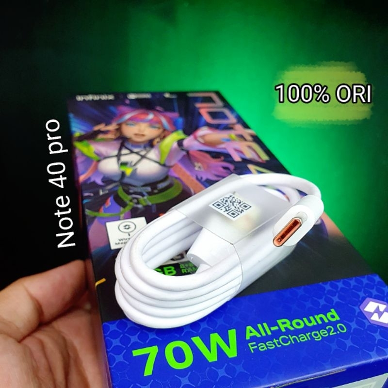 Infinix 70W Charger Cable HP Note 40 pro Original 100% Original ...