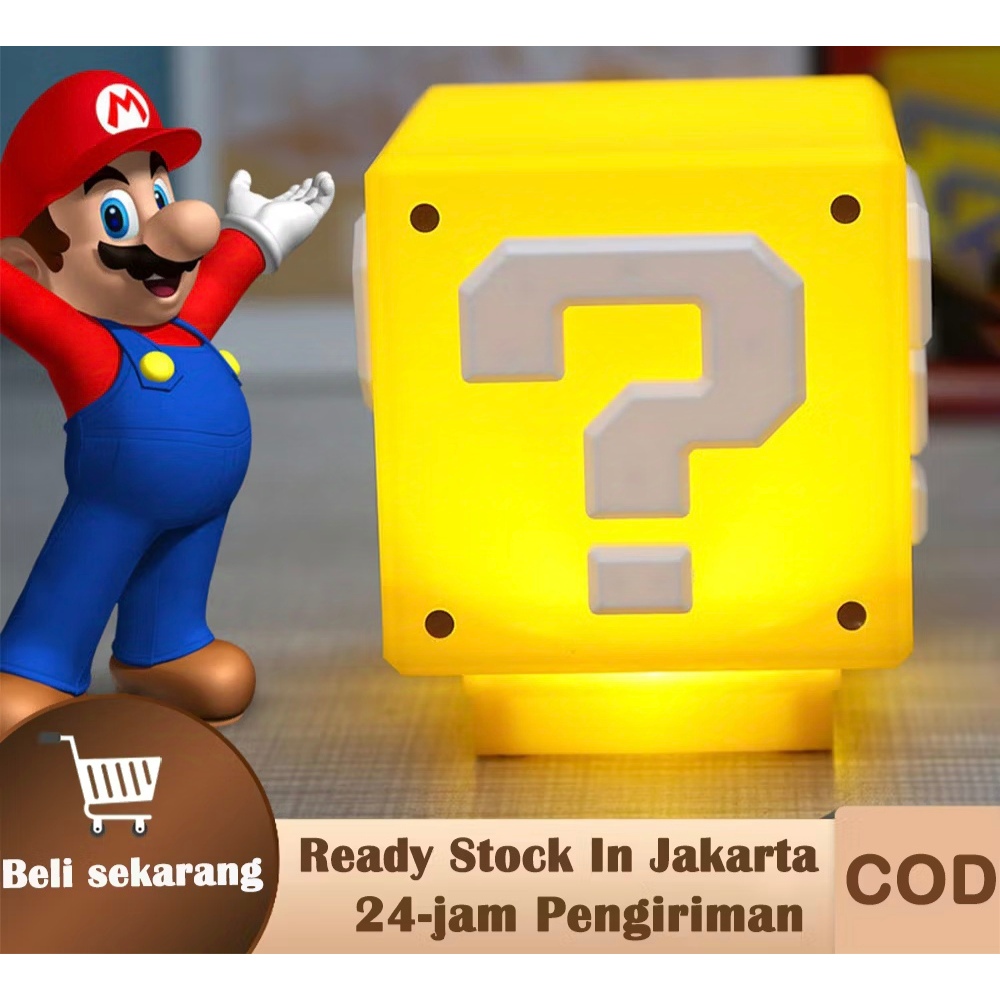 Super Mario LED Touch Light USB Charging Question Mark Night Light ...