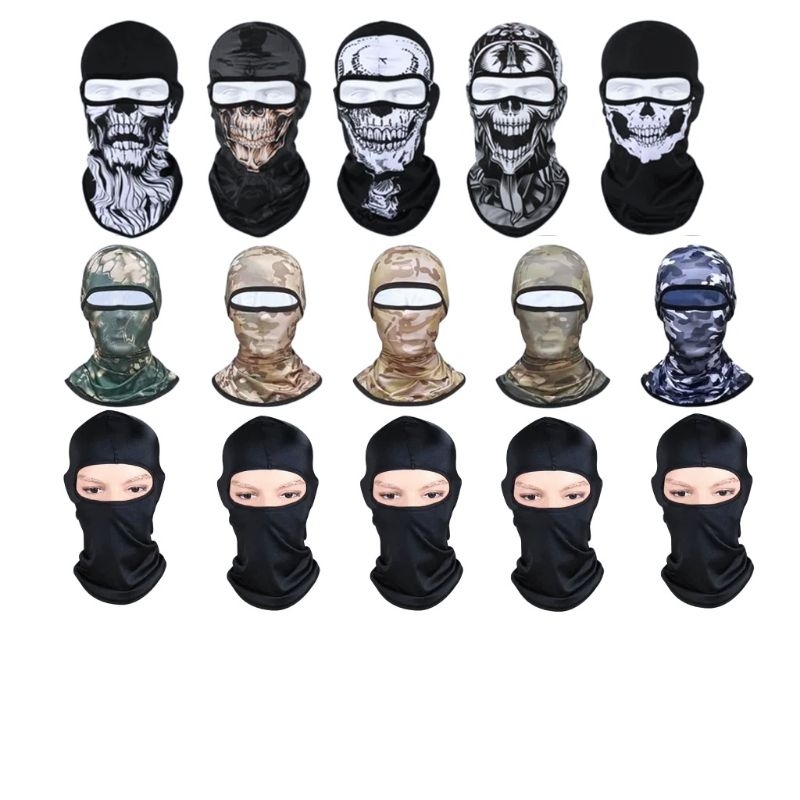 Skull Motif Full Face Ninja Mask | Shopee Philippines