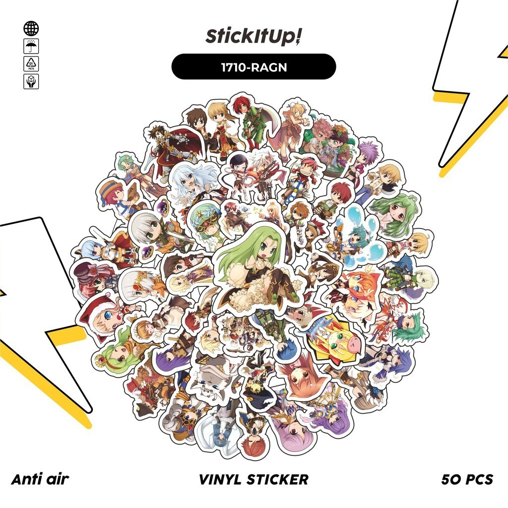 HP 100 Pcs Sticker Pack RAGNAROK ONLINE GAME CHIBI CHARACTER Cute ...