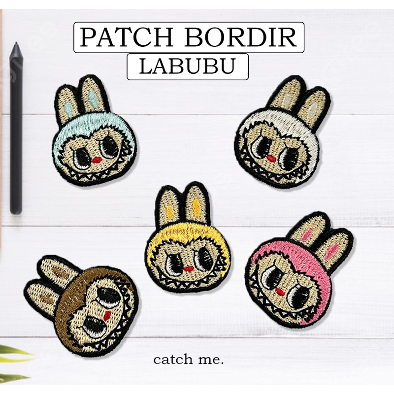 Labubu SERIES IRON ON Embroidery Patch/IRON Patch LABUBU Embroidery ...