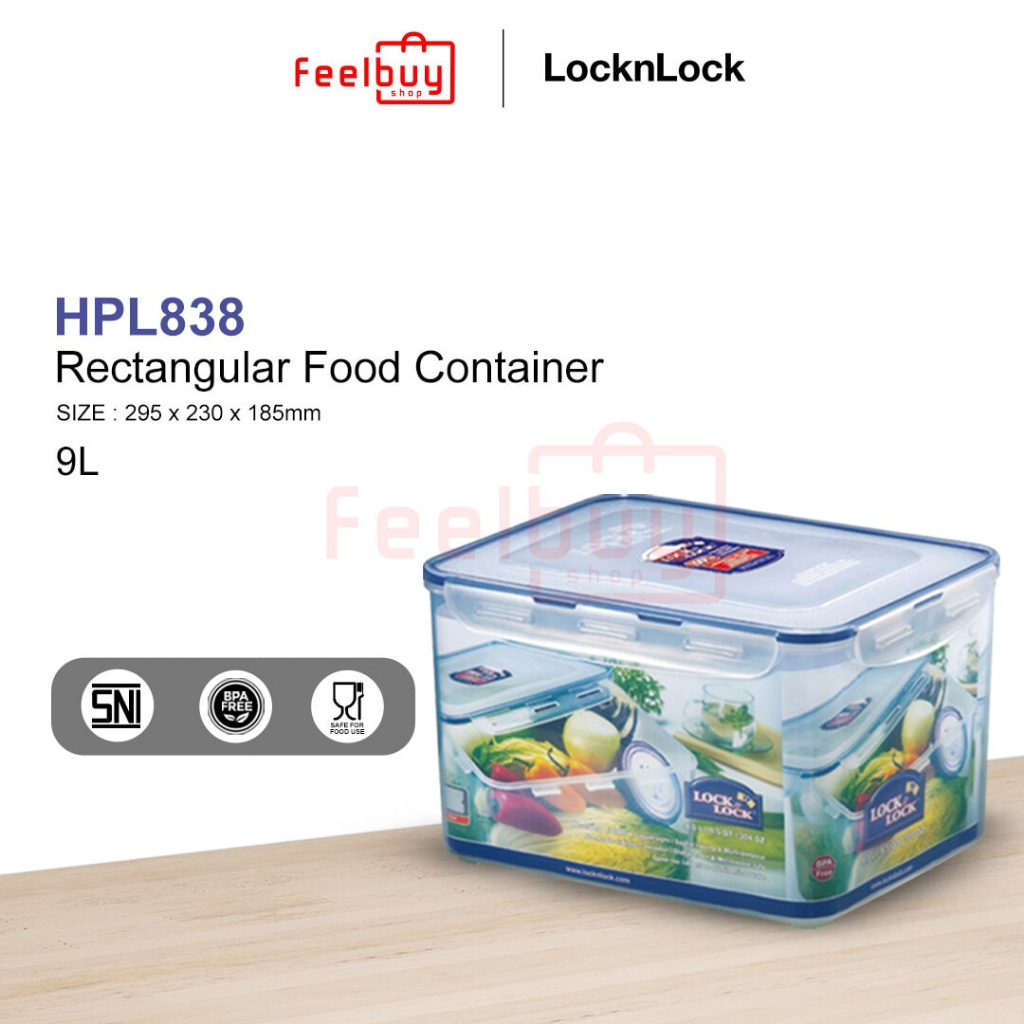 Locknlock HPL838 - Rectangular Tall container 9.0L | Shopee Philippines