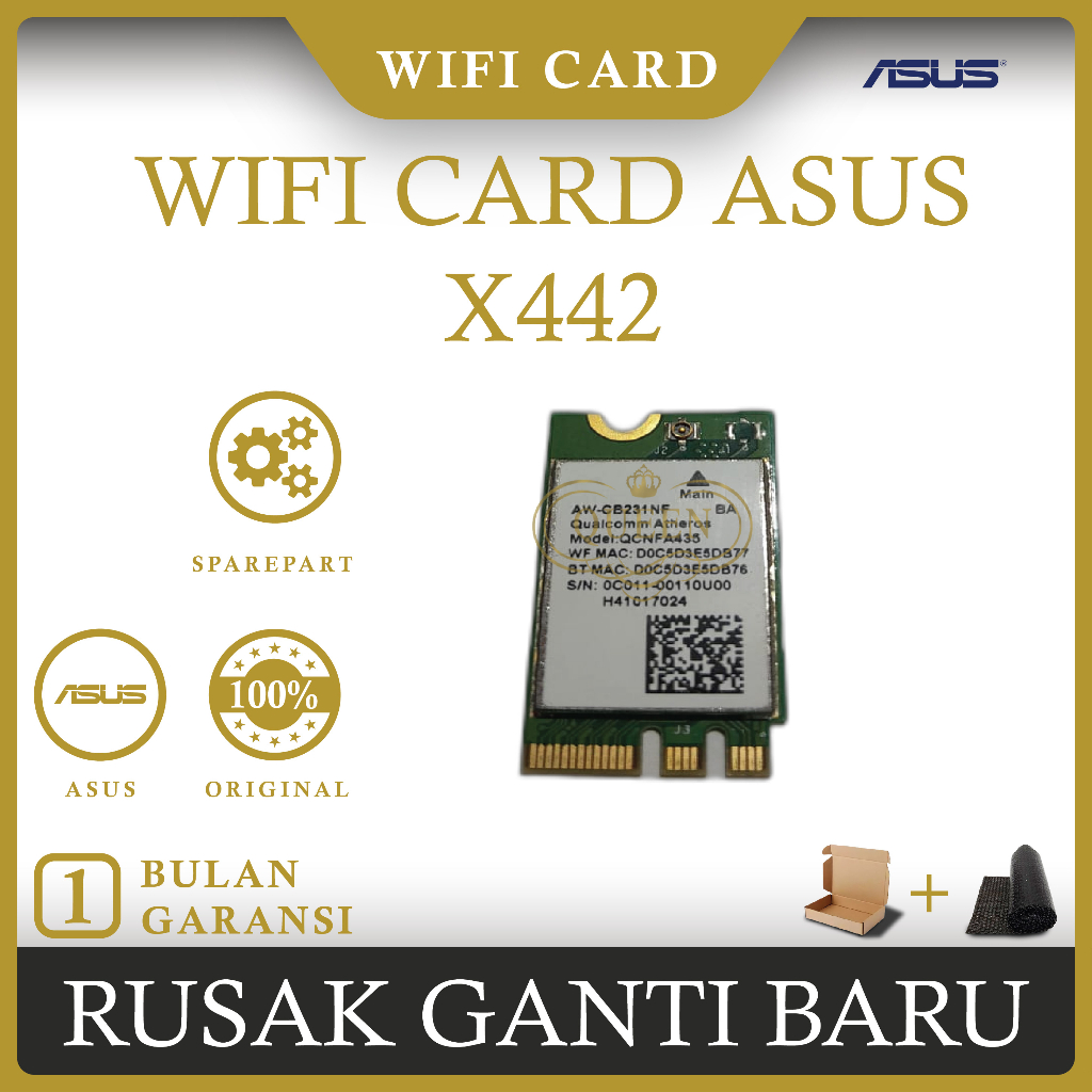 Original Asus X442UF X442UQ X442UR X542UF Series Laptop Wifi Card ...