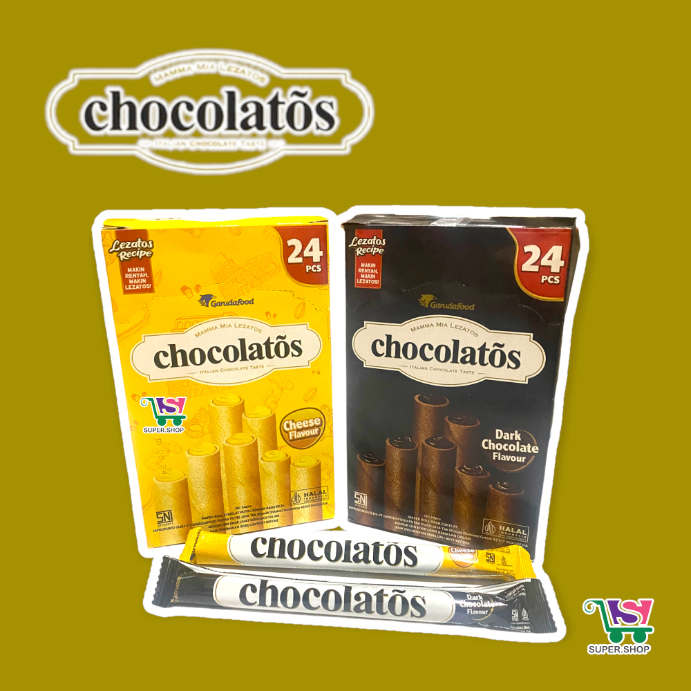 Chocolatos Cheese / Dark Wafer Roll BOX (24 pcs) | Shopee Philippines