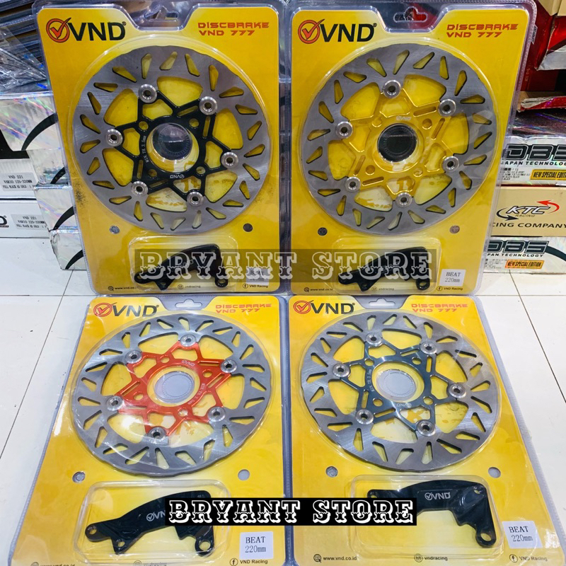 ORIGINAL VND FRONT DISC 220MM 777 FLOATING ORIGINAL BEAT SCOOPY VARIO ...