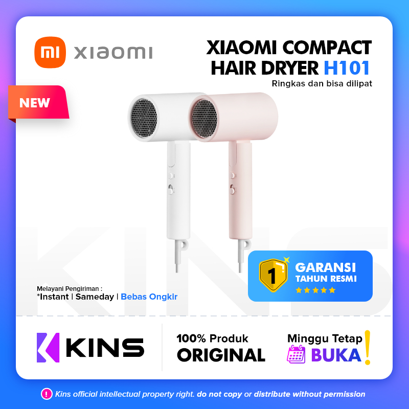 Xiaomi Compact Hair Dryer H101 / Xiaomi Hair Dryer H101 Official Guarantee | Shopee Philippines