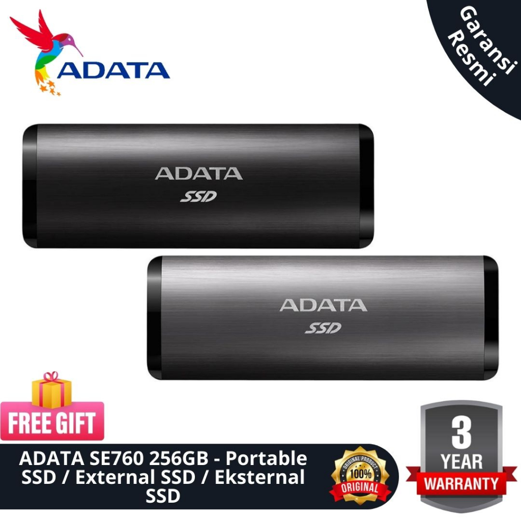 Adata SE760 SSD External 256GB - Portable SSD/External SSD/External SSD ...