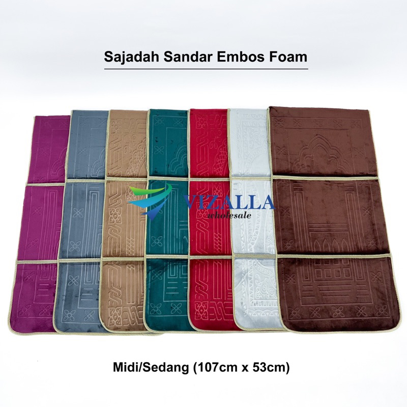 Embossed Foam Prayer Mat 53x107cm/ Sitting Prayer Mat/ Wholesale Prayer ...