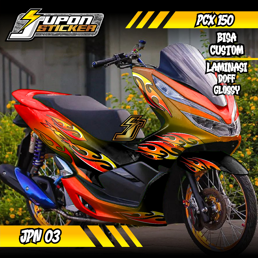 Jupon Sticker Decal Fullbody Honda PCX 150 2017 2018 2019 2020 Plain ...