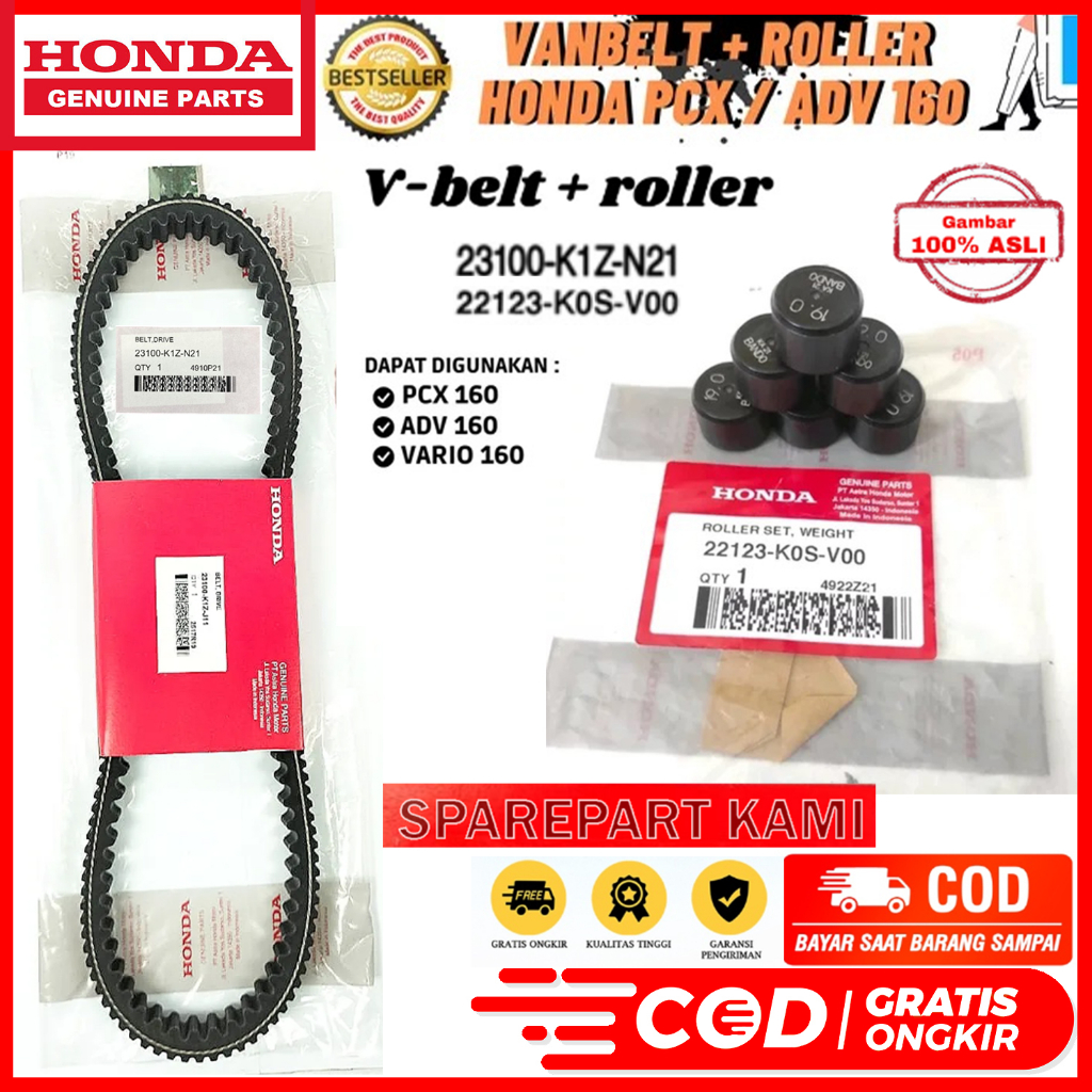 VANBELT VAN BELT VBELT V BELT PLUS ROLLER PCX 160 ADV 160 VARIO 160 K1Z ...