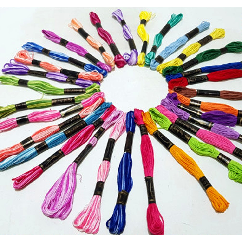 Embroidery Thread 8m Embroidery Thread Rose Brand | Shopee Philippines