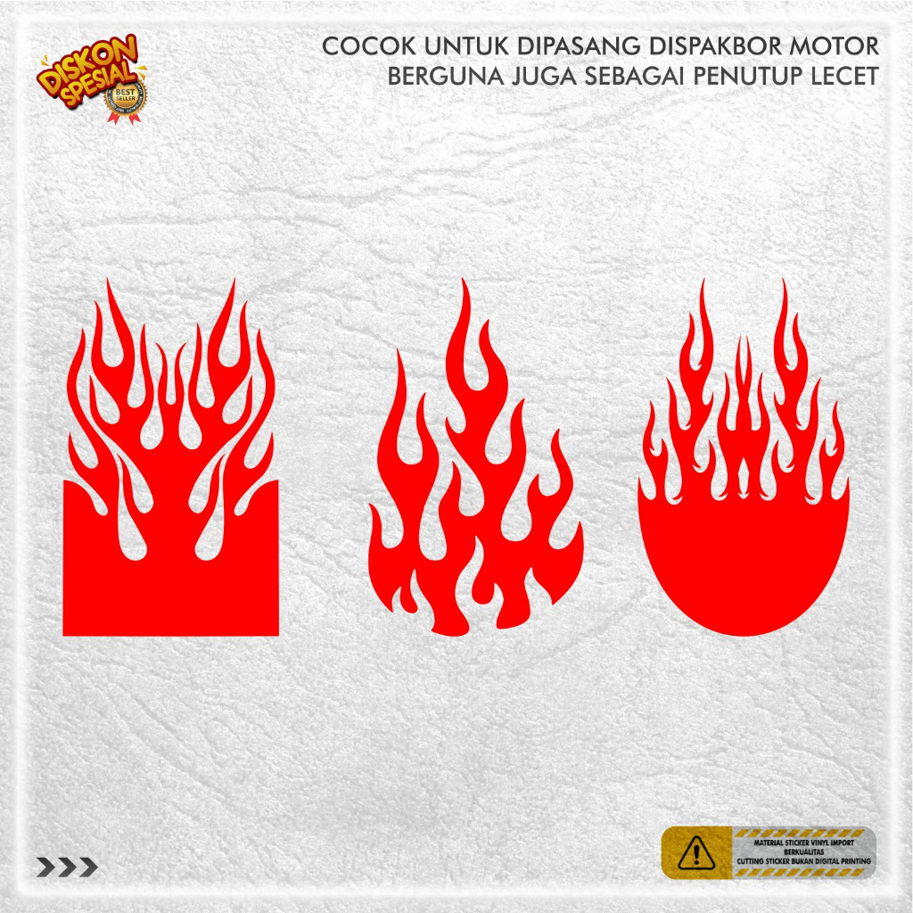 Tribal Fire Stickers for Motorcycle Fenders Cutting Sticker | Shopee ...