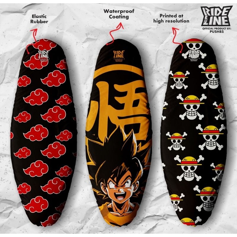 Rideline - FULL PRINT WATERPROOF ANIME DRAGONBALL AKATSUKI NARUTO ONE ...