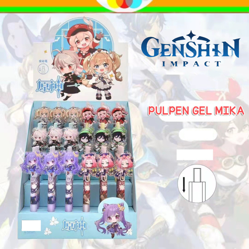 GENSHIN IMPACT ANIME GAME CHARACTER MICA PEN BLACK INK | School ...