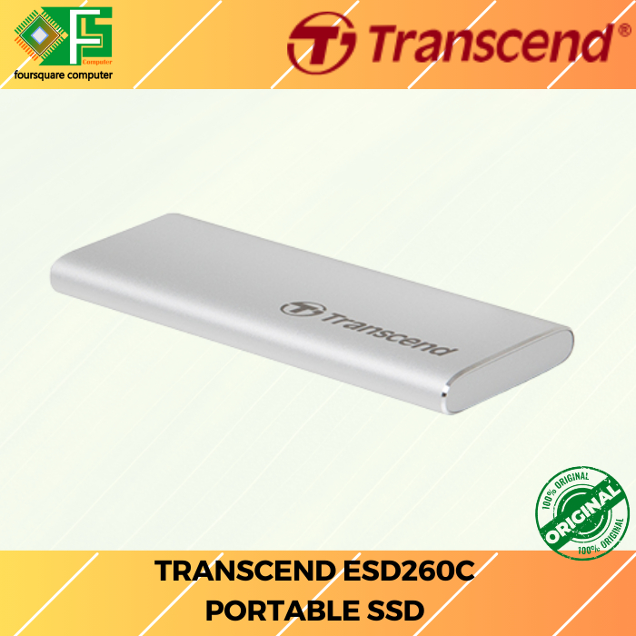 Transcend ESD260C Portable SSD 250GB - 500GB - 1TB | External SSD ...