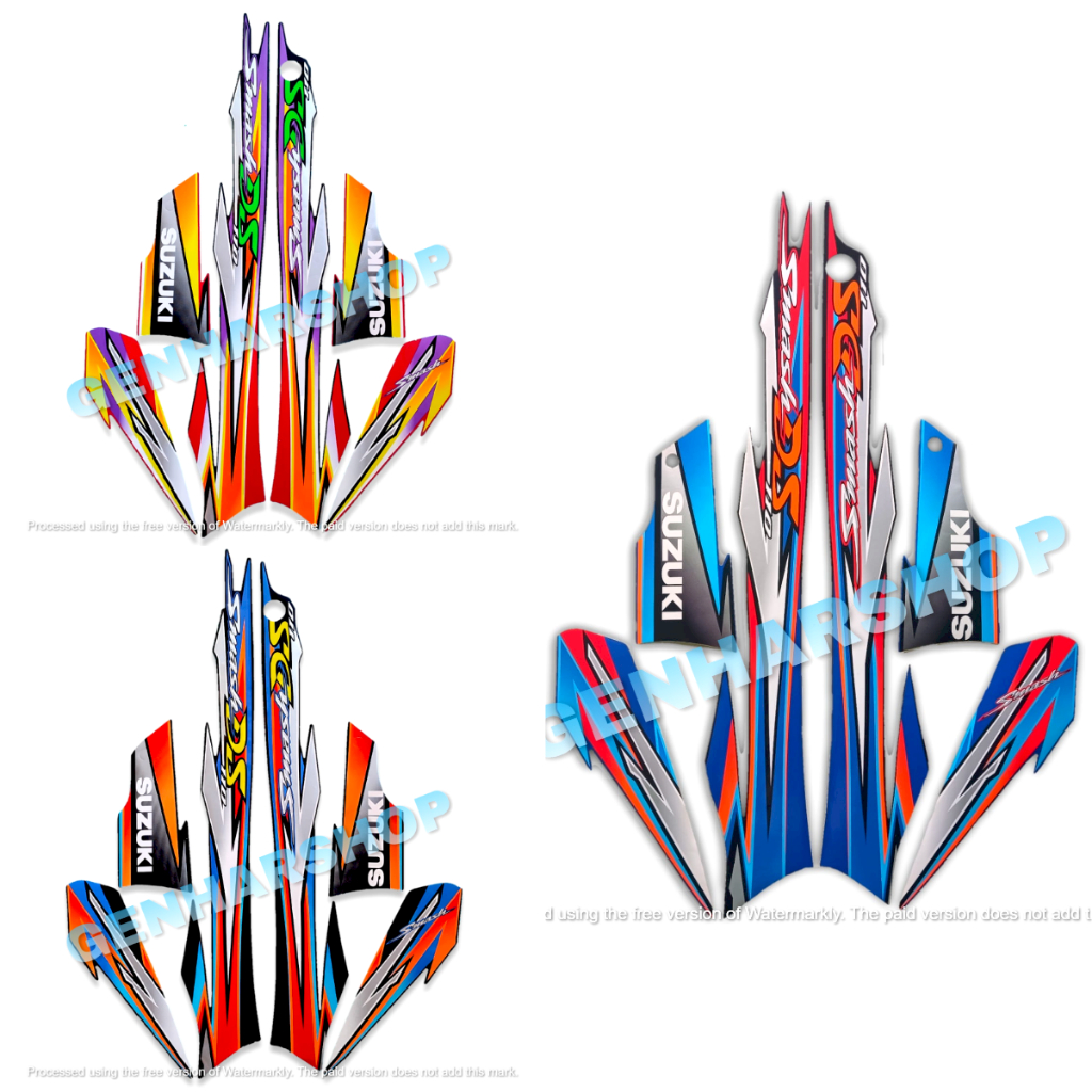 Suzuki SMASH DS 110 Motorcycle Standard BODY Trim STRIPING Sticker A ...