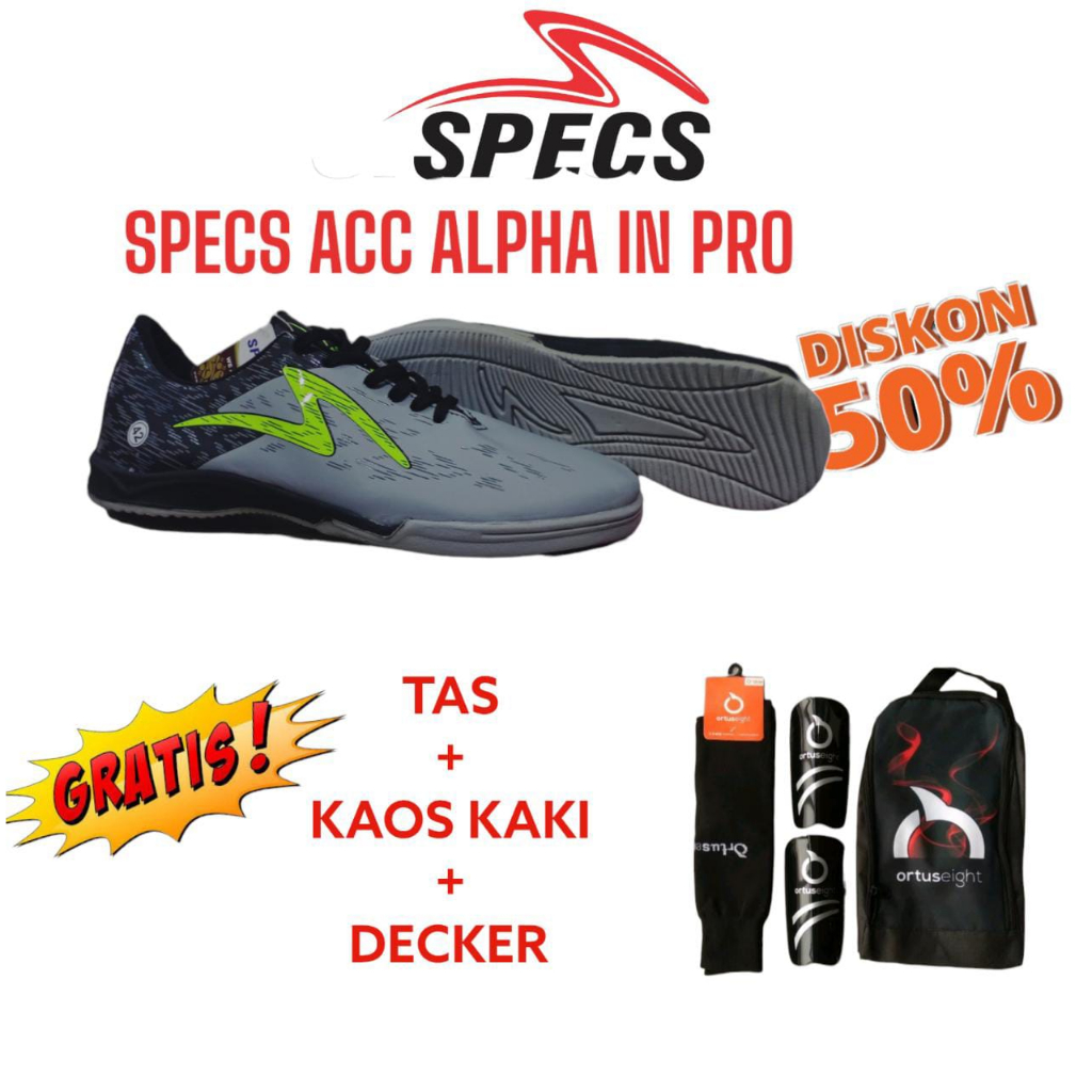 Futsal Shoes SPECS ACC ALPHA IN PRO NEW | Shopee Philippines