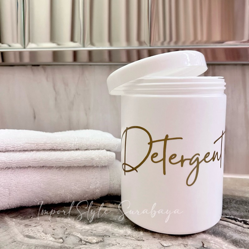 Place For detergent Powder Round And Box GOLD NEW. aesthetic laundry ...