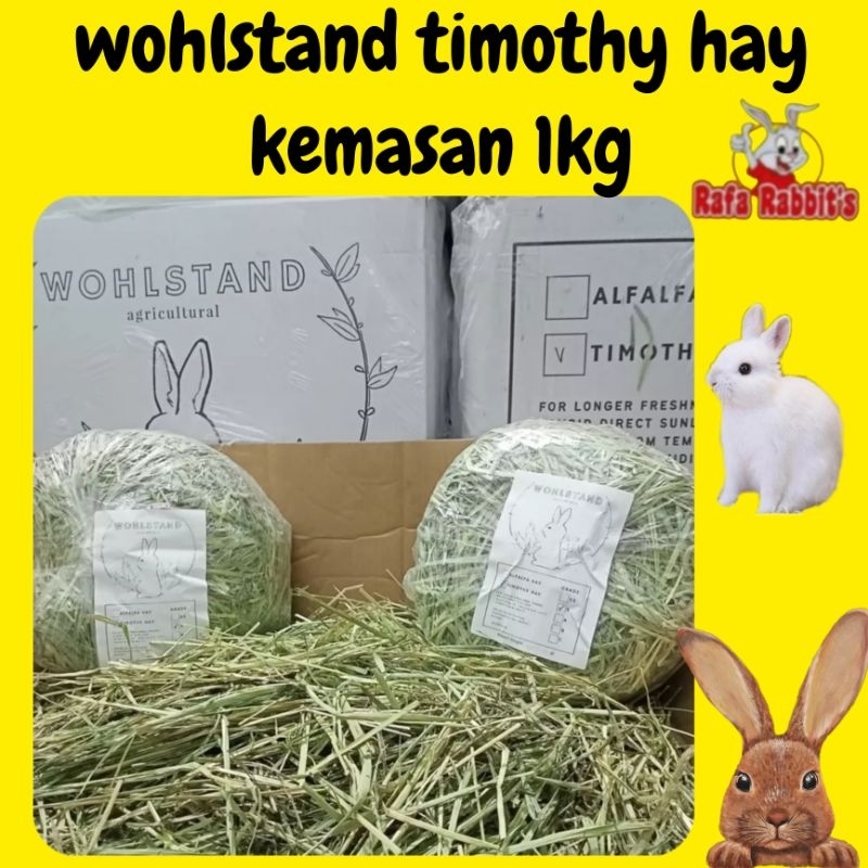 Wohlstand Timothy Hay Rabbit Grass Food NO OXBOW Timothy Hay 1kg ...
