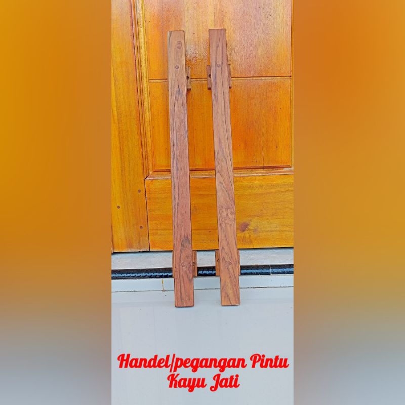 KAYU Teak wood door handle Size 60cm | Shopee Philippines