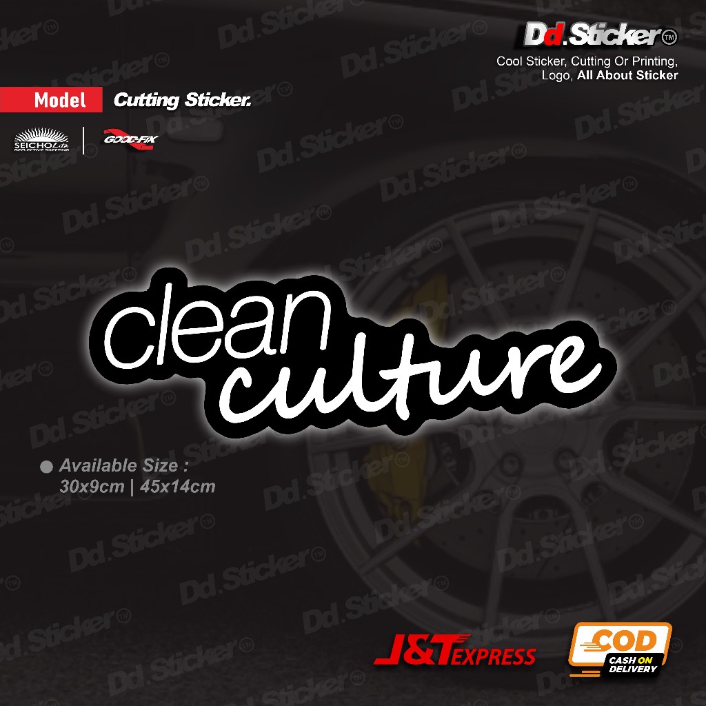 Sticer Cutting Clean Culture | Shopee Philippines