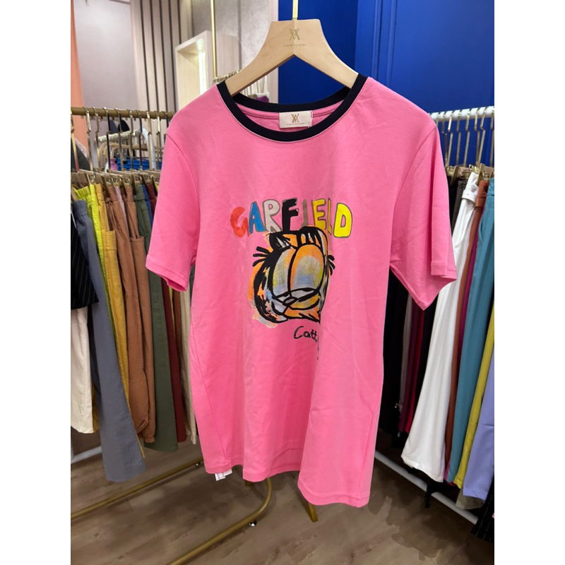Pink Garfield Top - Virgin Villains | Shopee Philippines