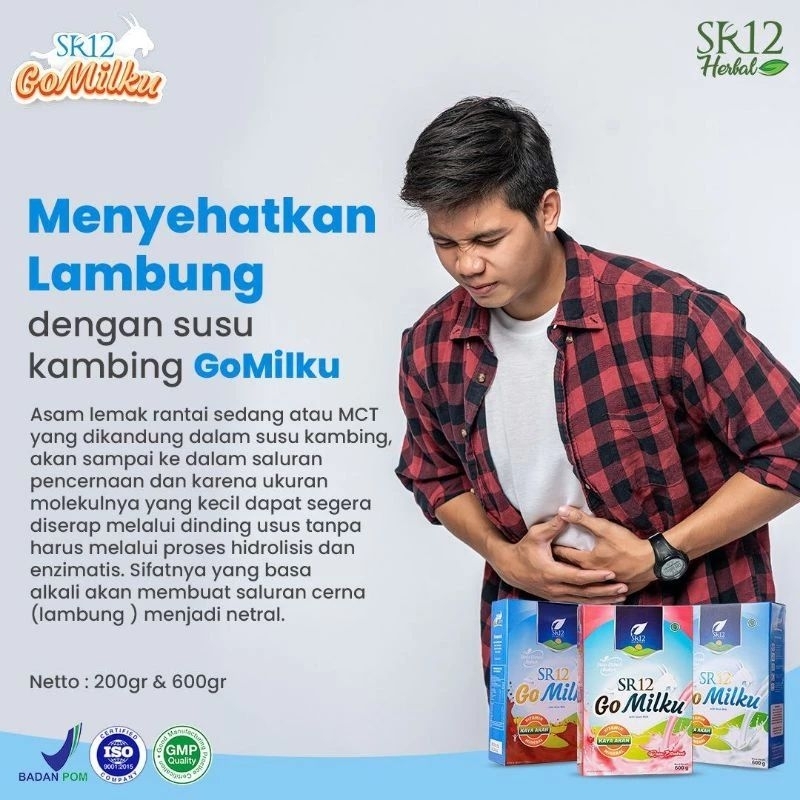 Go MILKU ETAWA GOAT MILK SR12 Stomach Acid Stomach Ulcer | Shopee ...