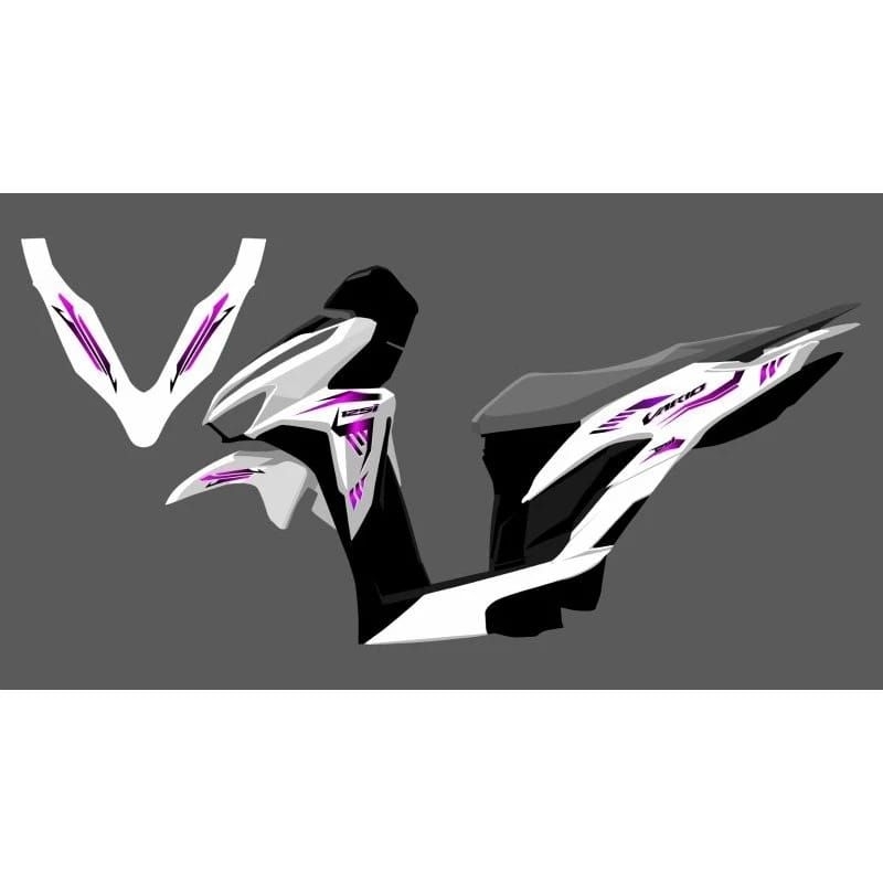 STRIPING STICKER TRANSPARENT VARIO LED NEW 125/150 2018-2022 VAR DESIGN ...