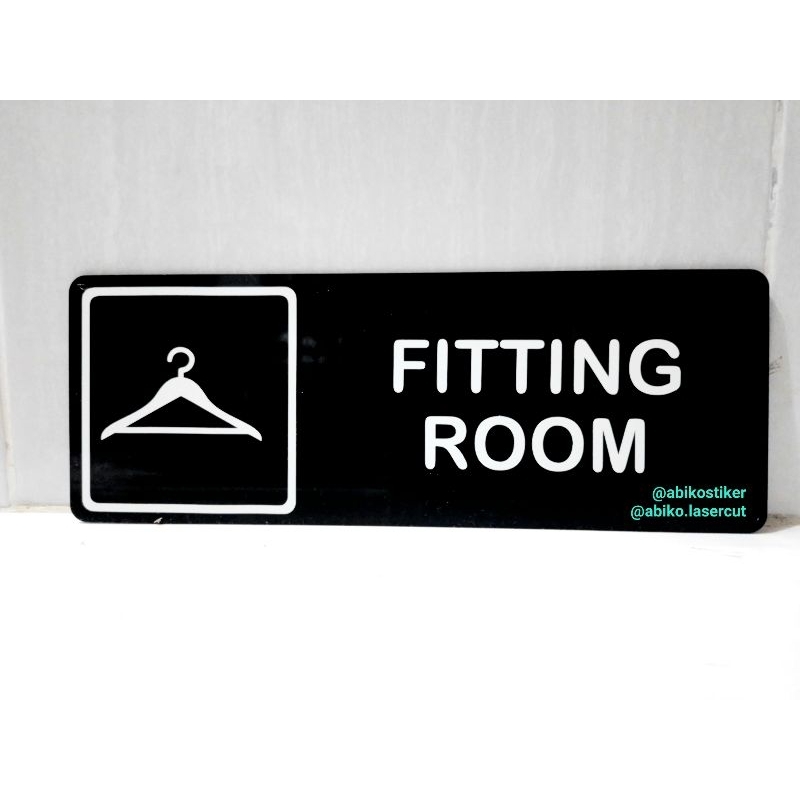 Abiko - ACRYLIC FITTING ROOM SIGN BOARD - PAPQN ACRYLIC SIGN SPACE ...