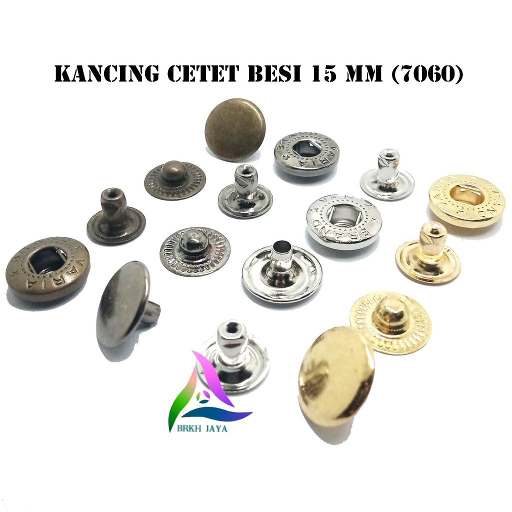 15 mm Iron Snap Buttons Snap Button/s Snap Button/s (144 sets) | Shopee ...