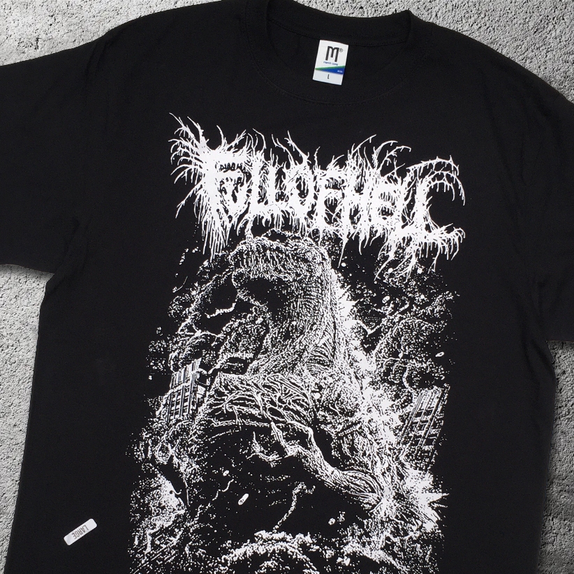 FULL OF HELL T-SHIRT - GODZILLA | Shopee Philippines