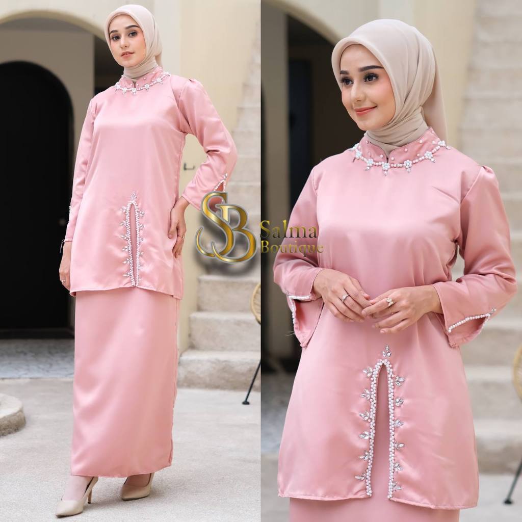 (AVAILABLE JUMBO) NEW Elliza Kurung Melayu Oneset Set Party Dress Women ...