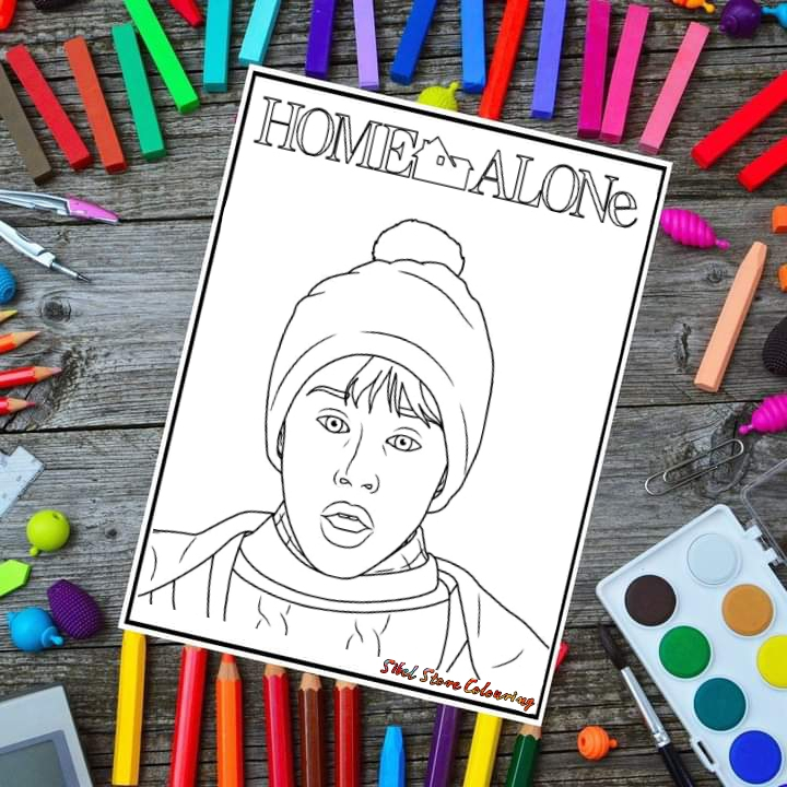 Christmas Home Alone Theme Children's Coloring Paper/Drawing Paper (10 ...