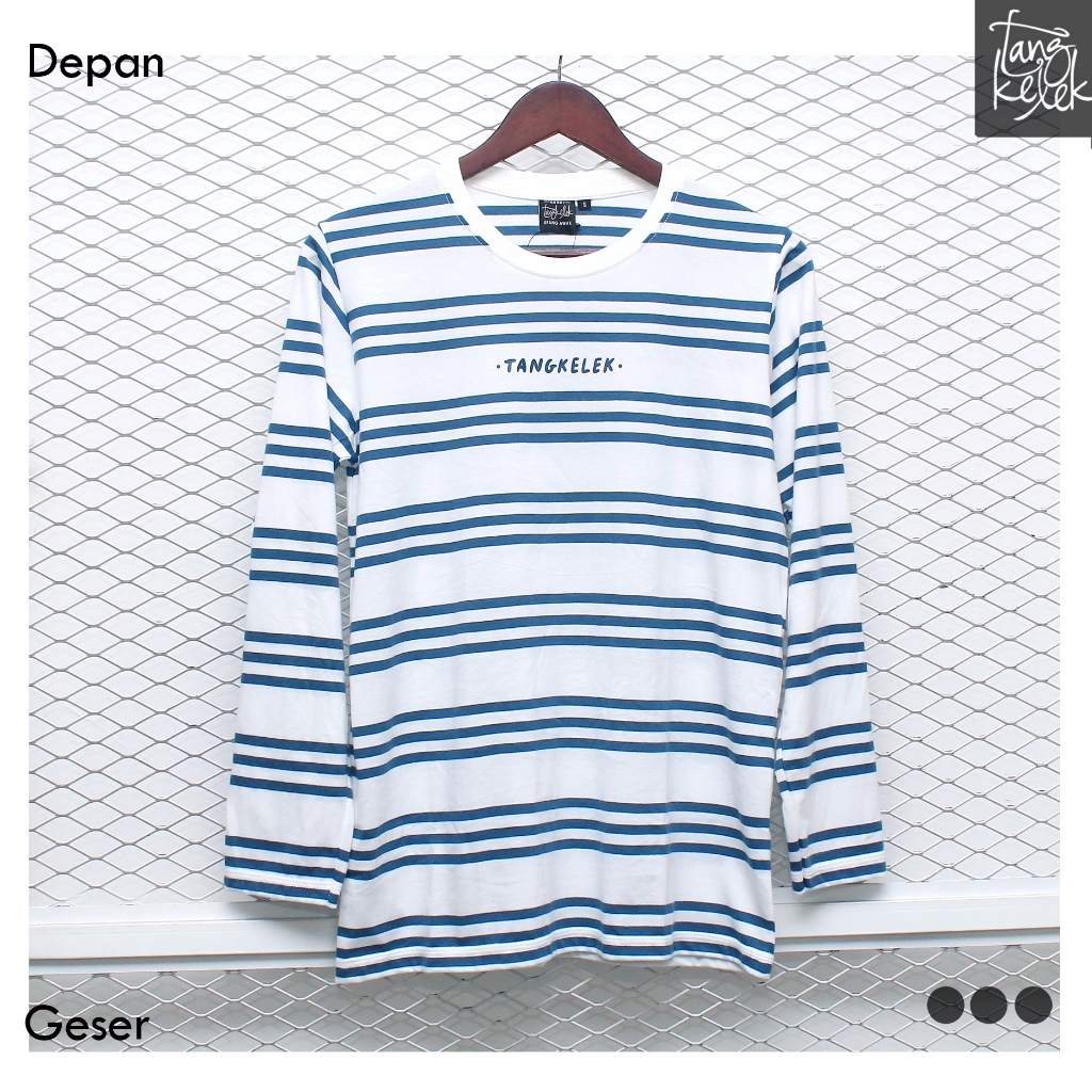 Tangkelek Long Sleeve Flat Tangkelek T-Shirt Combination White | Shopee ...