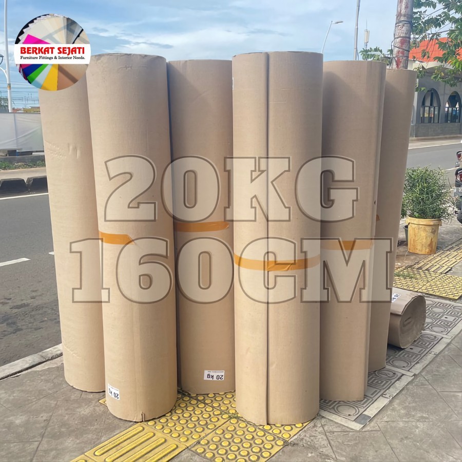 Single Face Cardboard 1 ROL (20 KG) Width 160 Cm Box Packing Cardboard ...