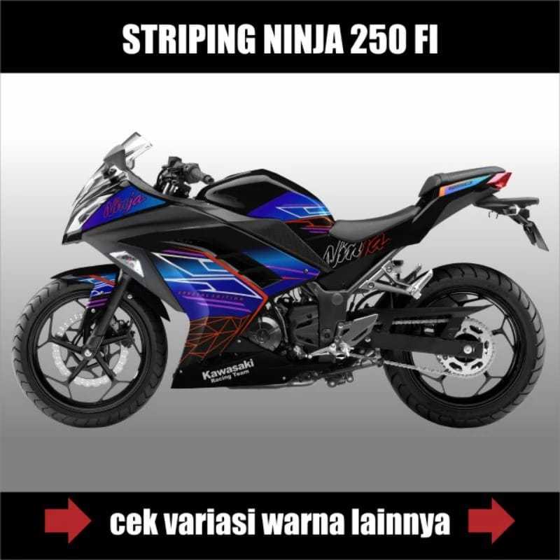 Sticker Decal Ninja 250 Fi Lama Graphic Custom CyberCity SemiFull ...