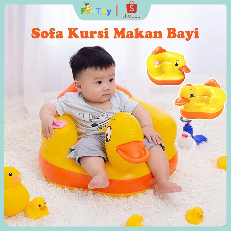 Funtoy Inflatable Folding Duck duck baby sofa sitting balloon baby ...