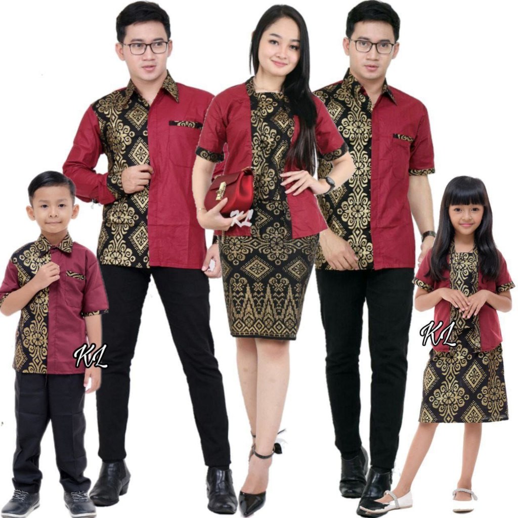 Couple family rnb span batik combination batik suit family couple ...