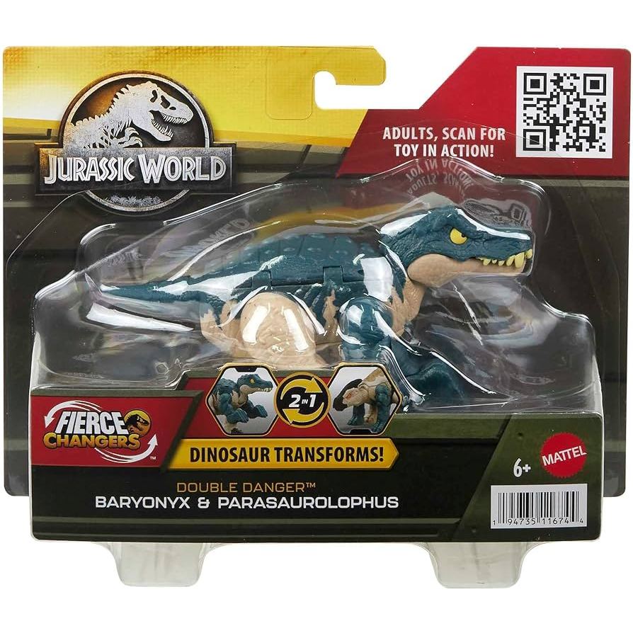 Beyba Jurassic World Fierce Changers Baryonyx & Parasaurolophus ...